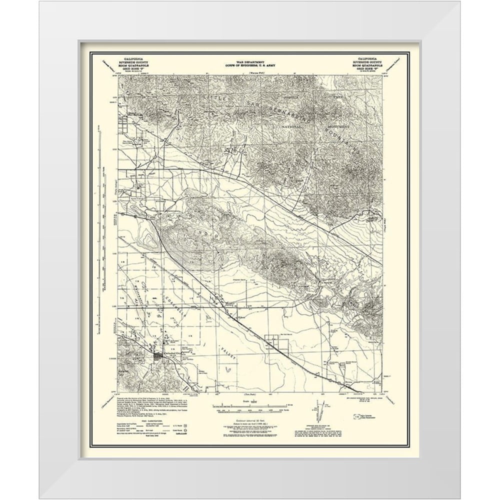 US Army 26x31 White Modern Wood Framed Museum Art Print Titled - Edom ...