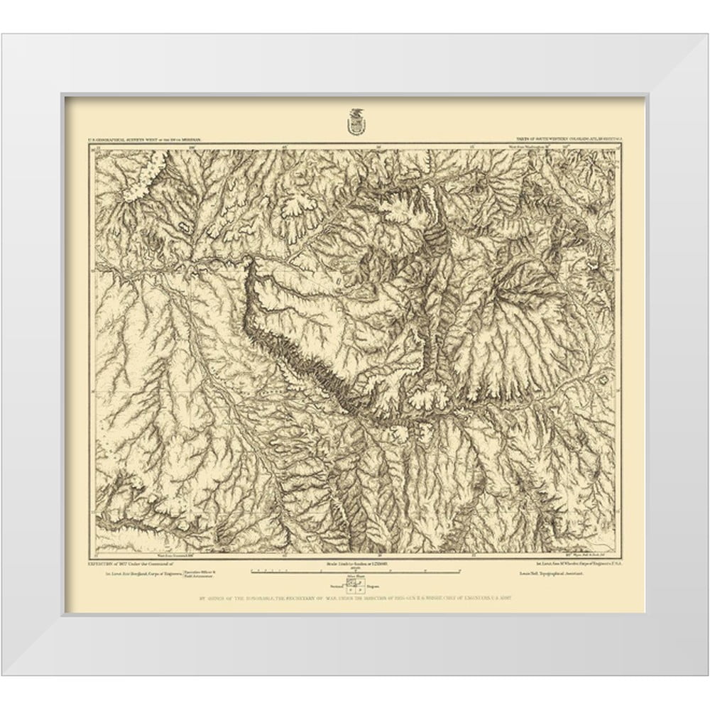 US Army 29x26 White Modern Wood Framed Museum Art Print Titled ...