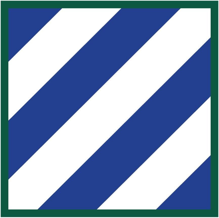 US Army - 3rd Infantry Division Patch Decal - 3.5 Inch Tall Full Color ...