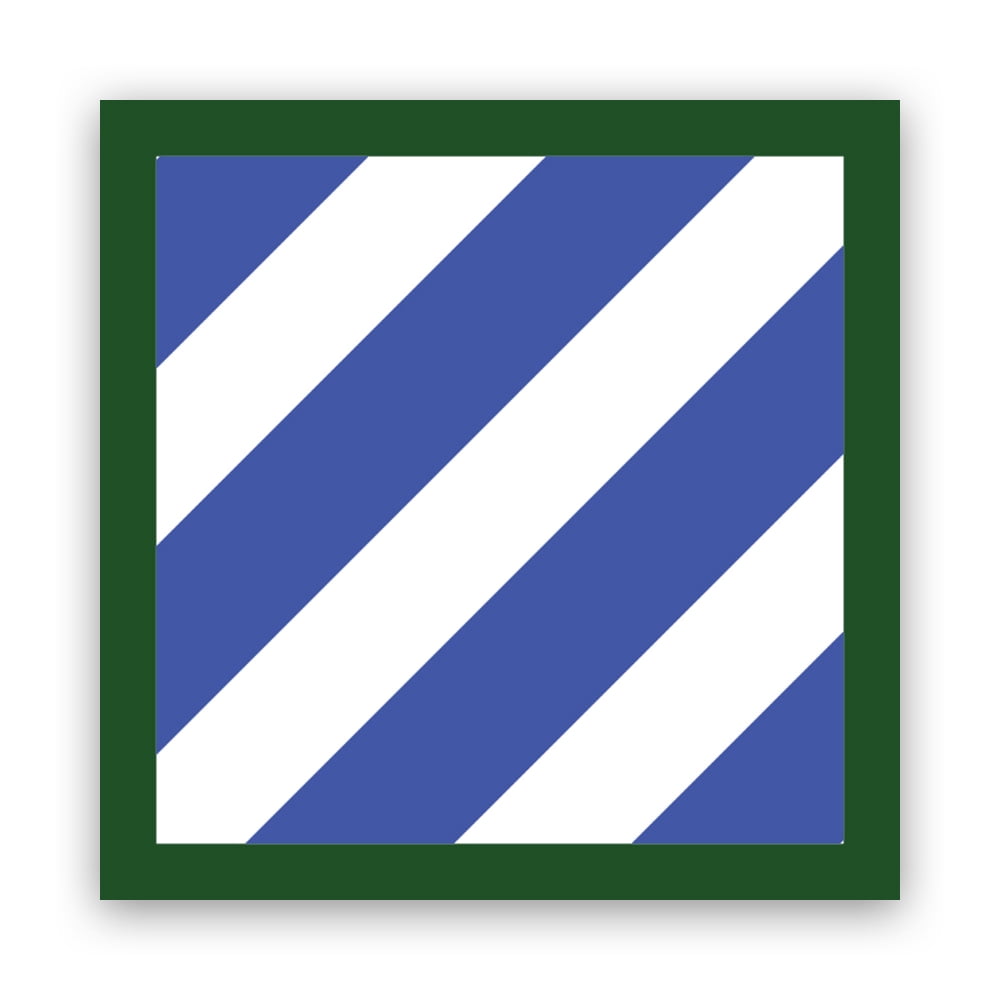 US Army 3rd Infantry Division Patch Sticker Decal - Self Adhesive Vinyl ...