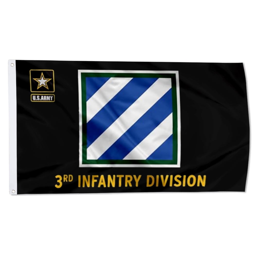 US Army 3rd Infantry Division flag banner with Grommets Man cave Decor ...