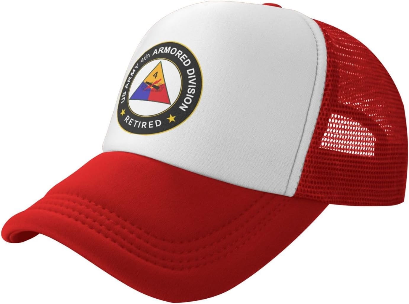 US Army 4th Armored Division Retired Trucker Hats: Stylish Protection ...