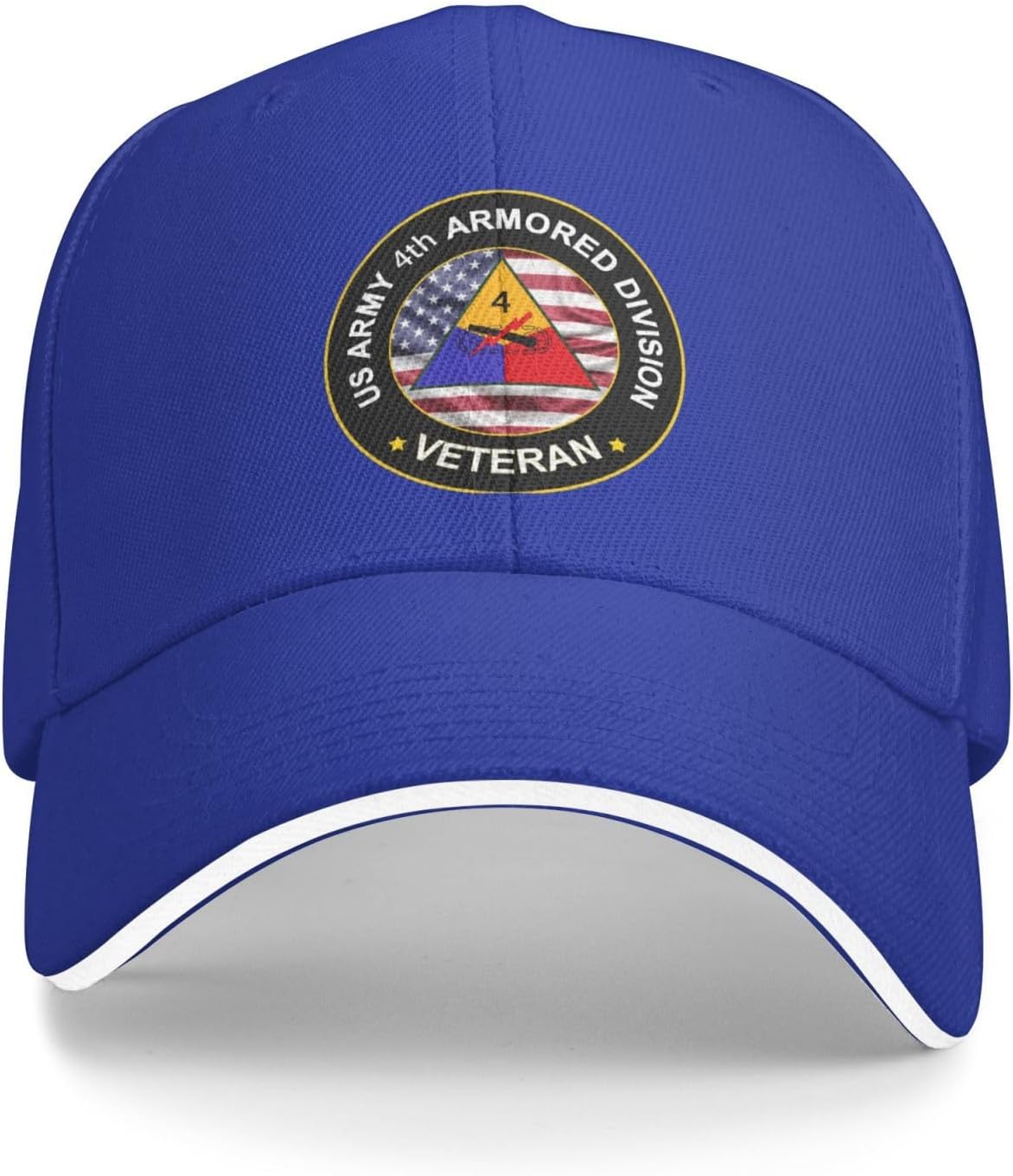 US Army 4th Armored Division Veteran Baseball Cap Outdoor Trucker Hats ...