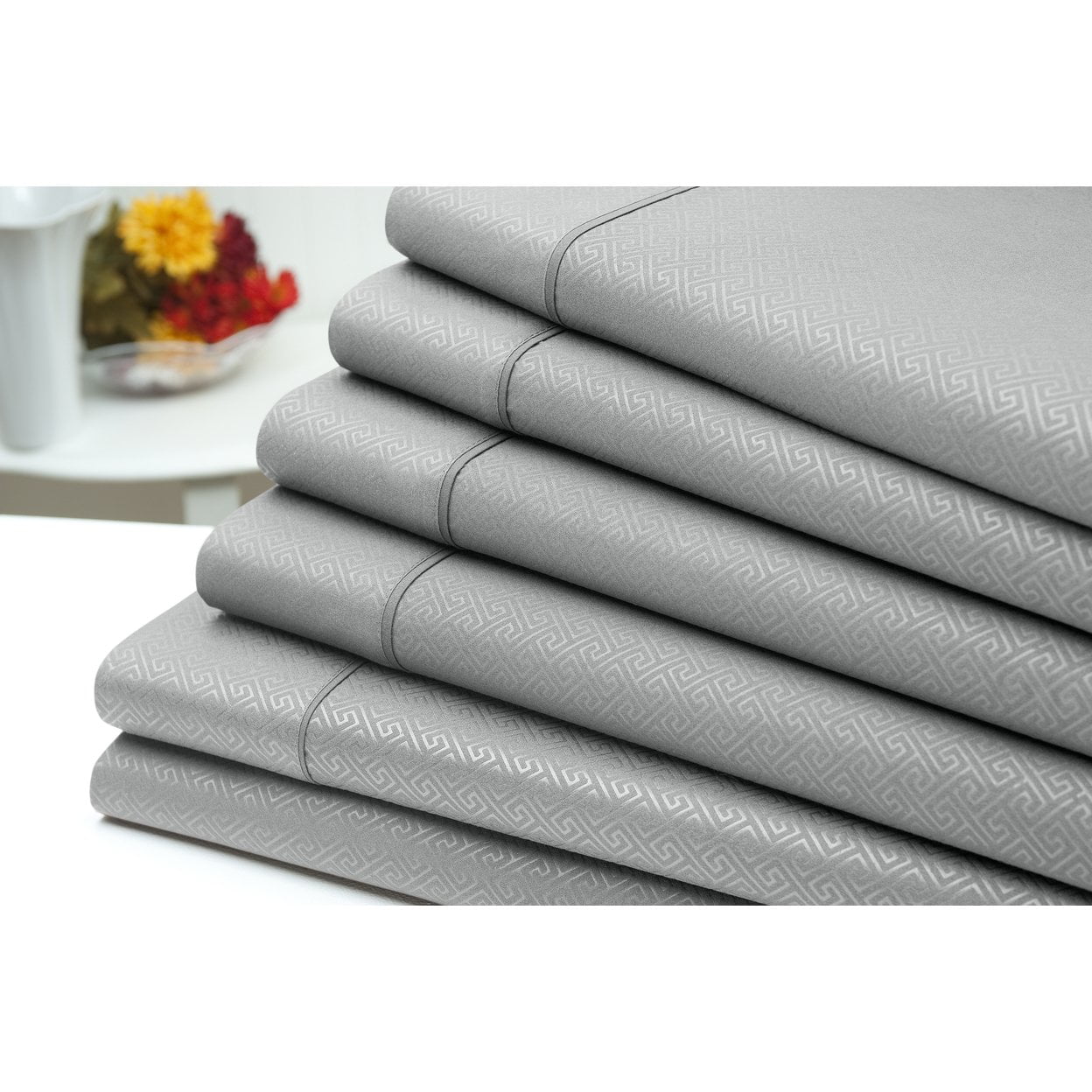US Army 6 Piece Embossed Greek Key Sheet Set - Walmart.com