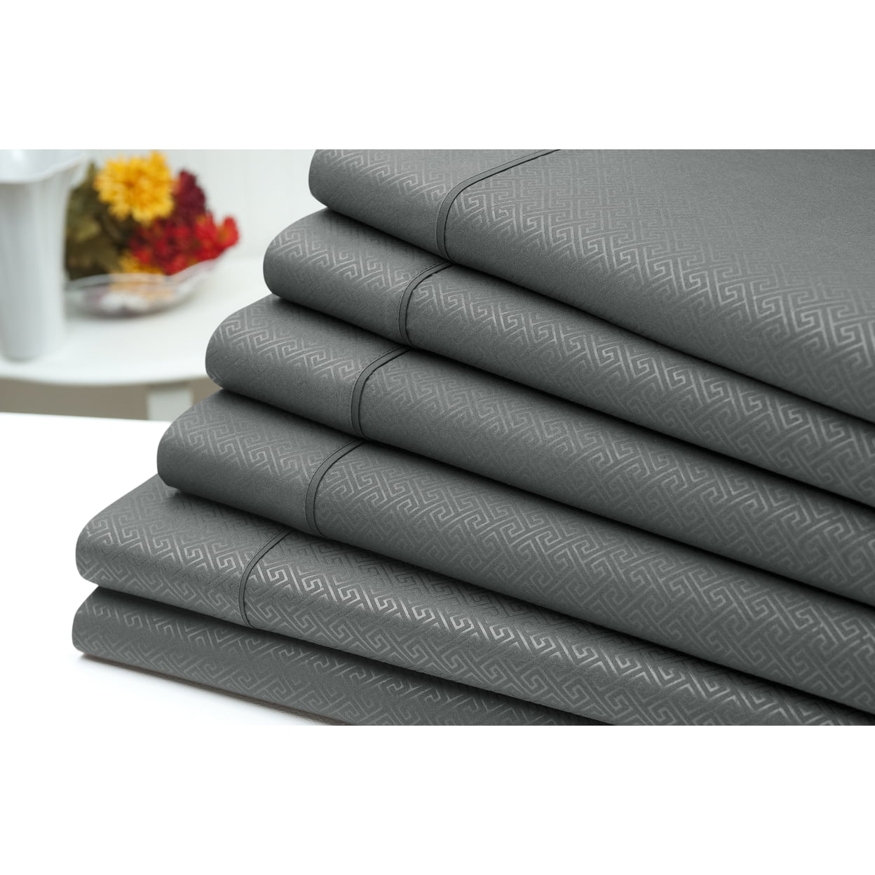 US Army 6 Piece Embossed Greek Key Sheet Set - Walmart.com