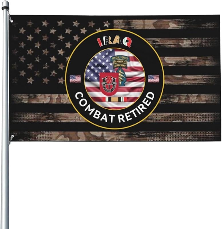 US Army 7th Special Forces Group Iraq Combat Flag For Indoor Home House ...