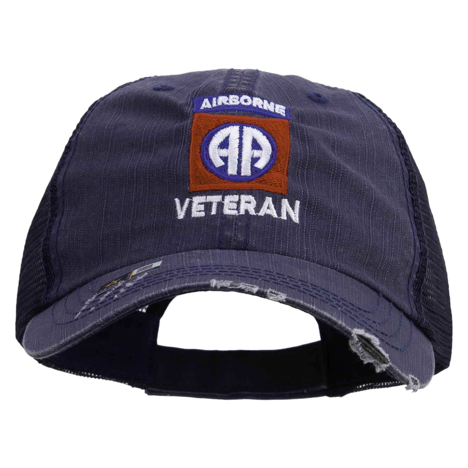 US Army 82nd Airborne Veteran Embroidered Low Profile Cotton Mesh Cap ...