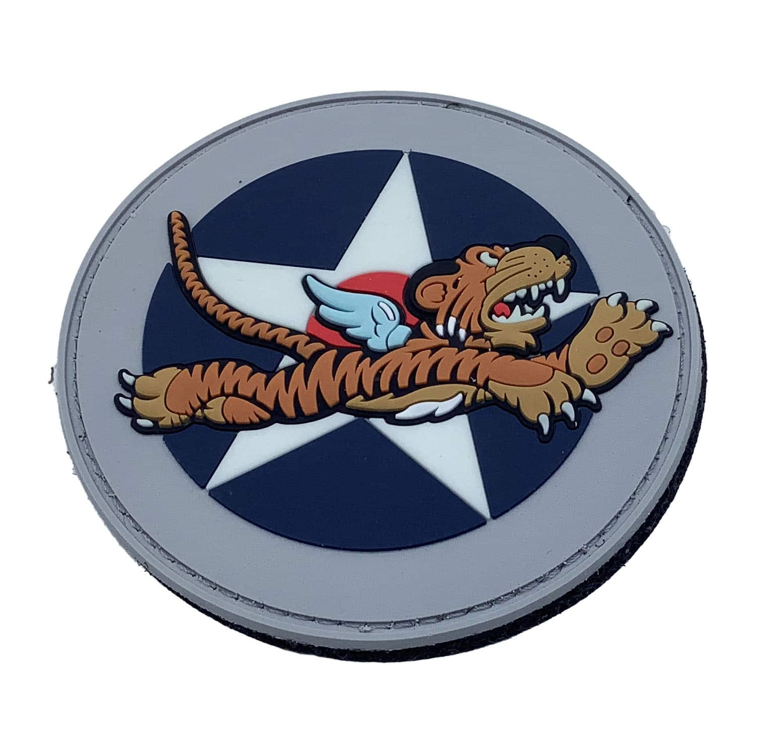 US Army Air Corps WWII Flying Tigers PVC Patch – With Hook and Loop ...
