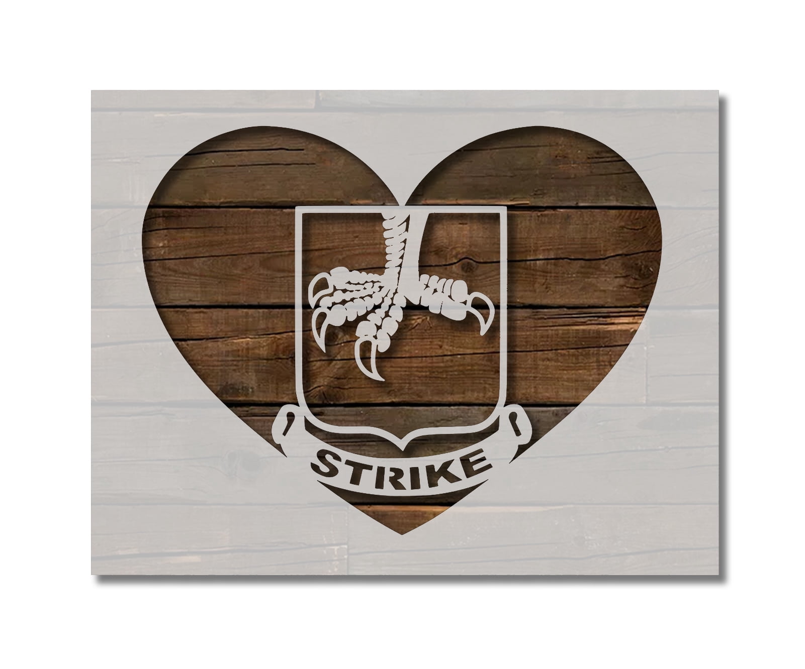 US Army Airborne Strike Brigade Stencil Template Reusable 8.5 x 11 ...