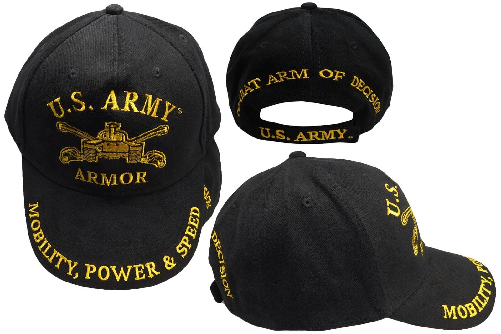 US Army Armor Mobility, Power & Speed Combat Arm of Decision Cap Hat ...