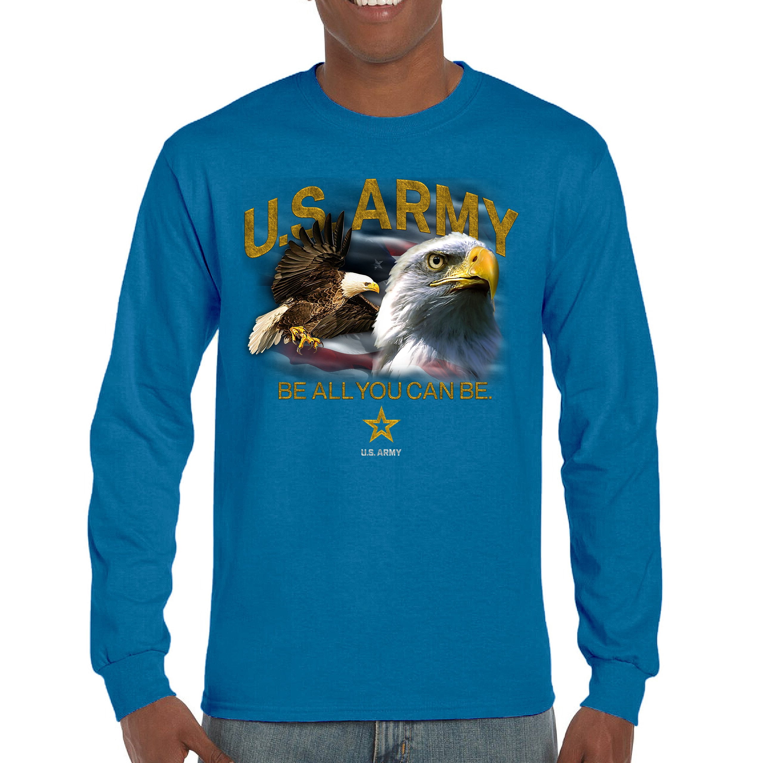 US Army Be All You Can Be Long Sleeve T-shirt American Military Strong ...