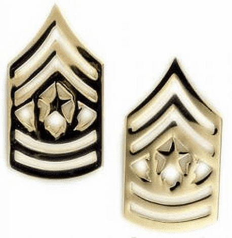 US Army Command Sergeant Major Gold Collar Rank Insignia - Walmart.com