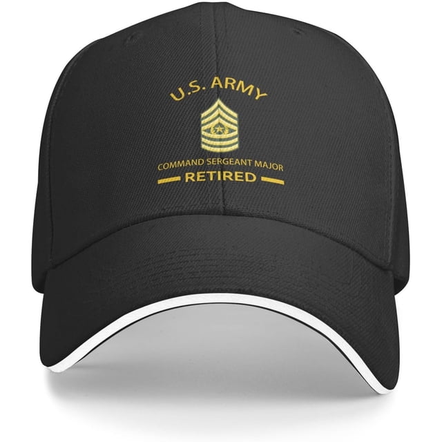 US Army Command Sergeant Major Retired Baseball Cap Casquette Outdoor ...