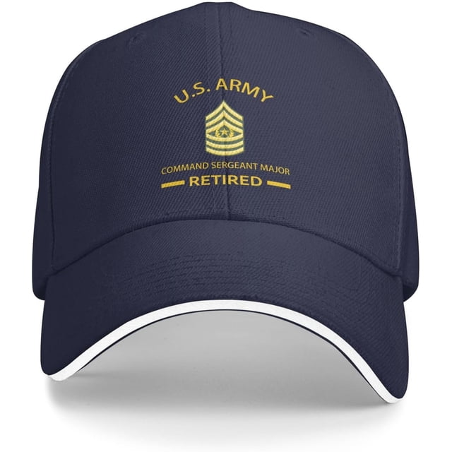 US Army Command Sergeant Major Retired Baseball Cap Casquette Outdoor ...
