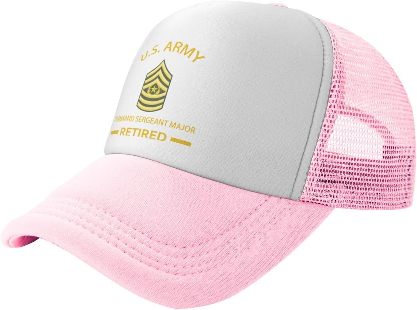US Army Command Sergeant Major Retired Trucker Hats: Stylish Protection ...