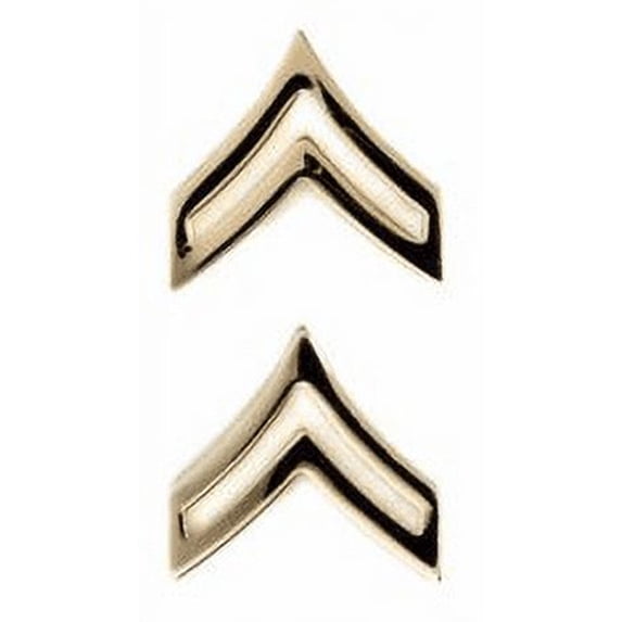 US Army Corporal Gold Collar Rank Insignia - Walmart.com
