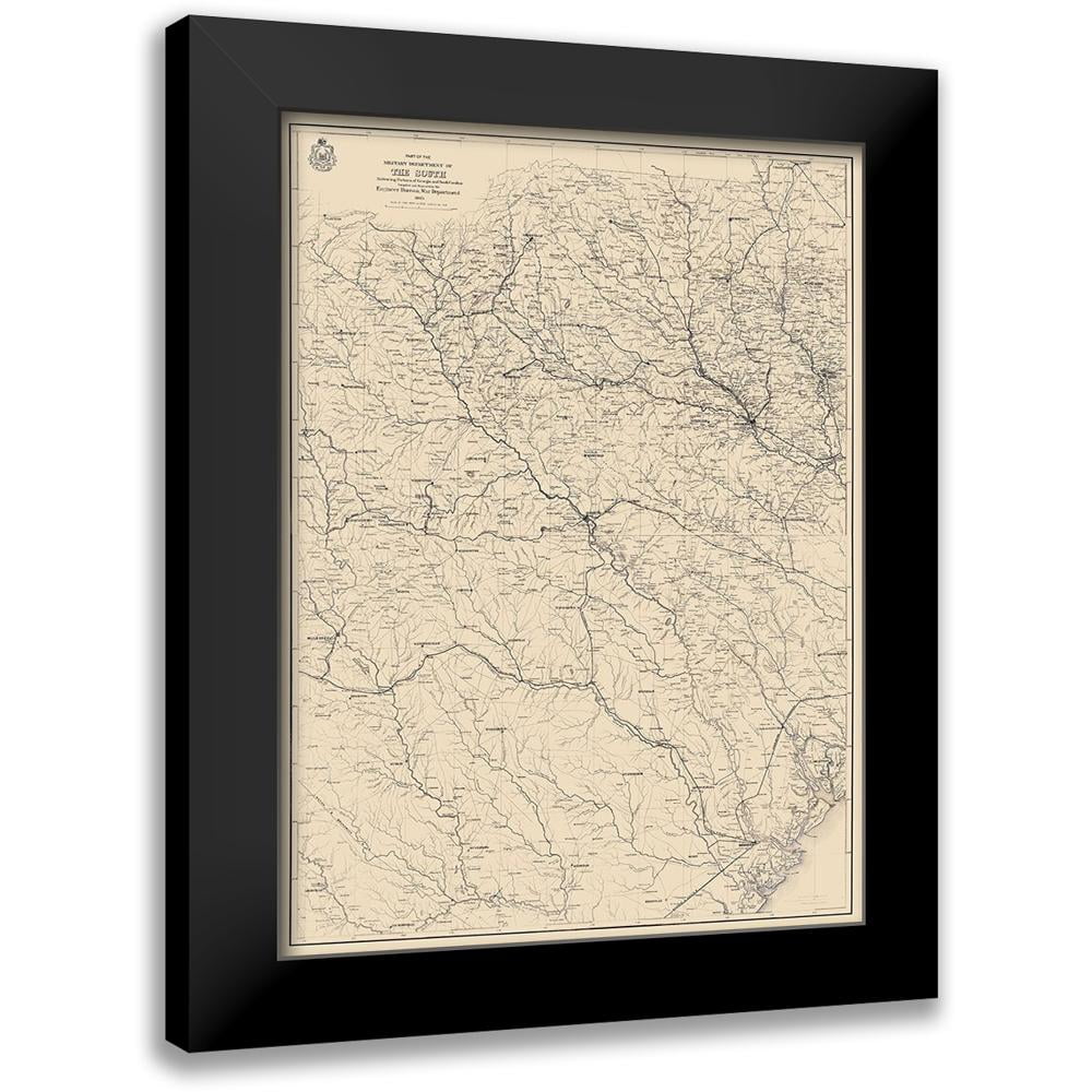 US Army Corps 14x18 Black Modern Framed Museum Art Print Titled ...