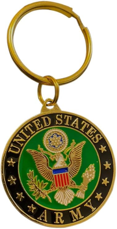 EEC, Inc. US Army Crest Keychain Patriotic Key Rings Military Gifts ...