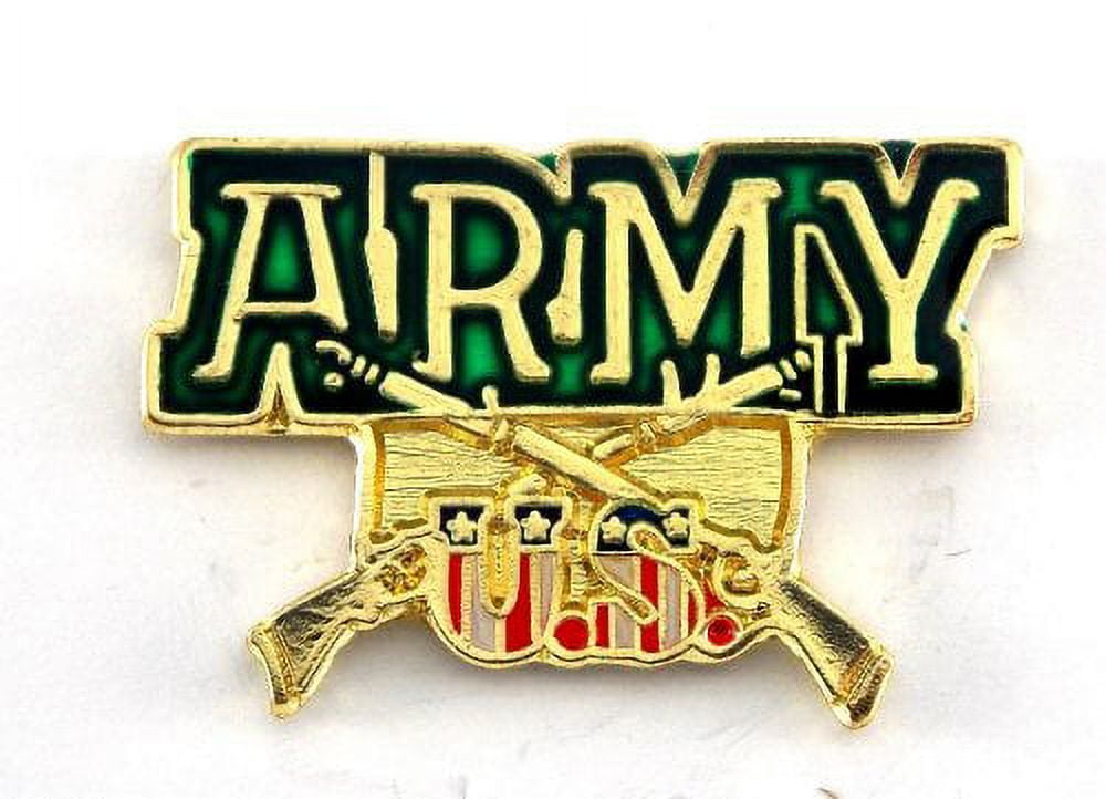 US Army Crossing Rifles USA Flag Lapel Hat Pin Military PPM805 (1 pin ...