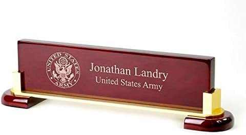 | US Army Desktop Personalized Desktop Name Plate with Engraving ...