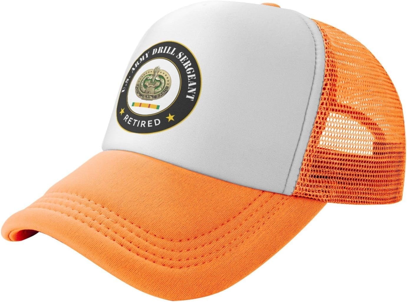 US Army Drill Sergeant Vietnam Service Combat Retired Trucker Hats ...