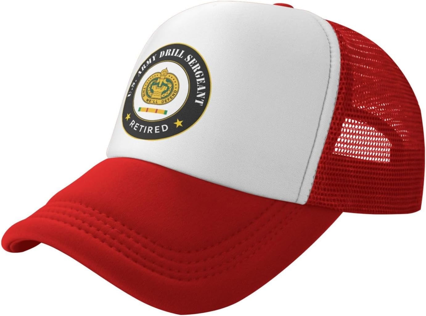US Army Drill Sergeant Vietnam Service Combat Retired Trucker Hats ...