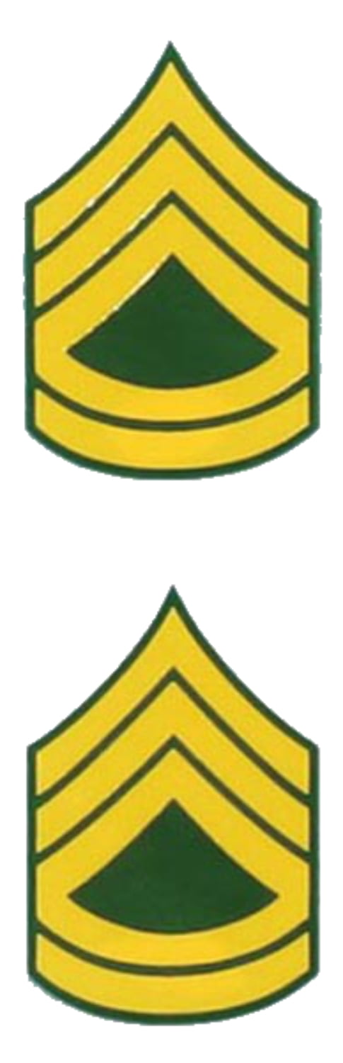 US Army E-7 Sergeant 1st Class Rank 2-Piece SFC Decals - Veteran Owned ...