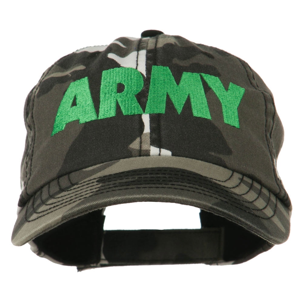 US Army Embroidered Enzyme Washed Camo Cap - City OSFM - Walmart.com