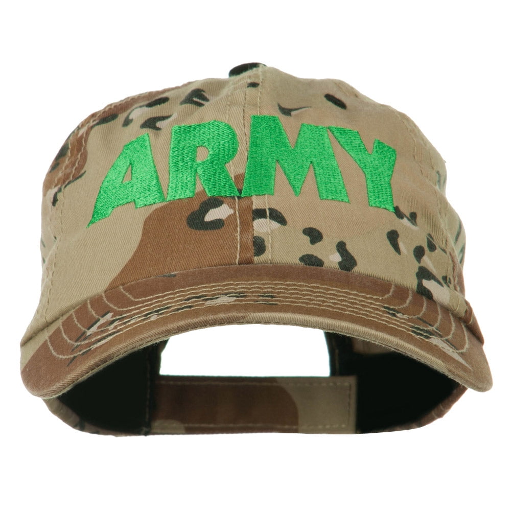 US Army Embroidered Enzyme Washed Camo Cap - Desert OSFM - Walmart.com