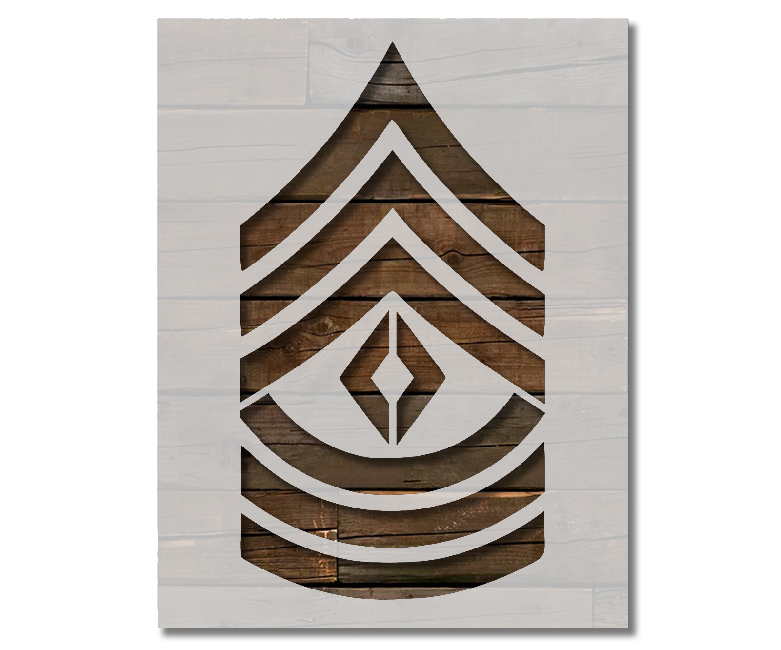 US Army First Sergeant Stencil Template Reusable 8.5 x 11 Inches for ...
