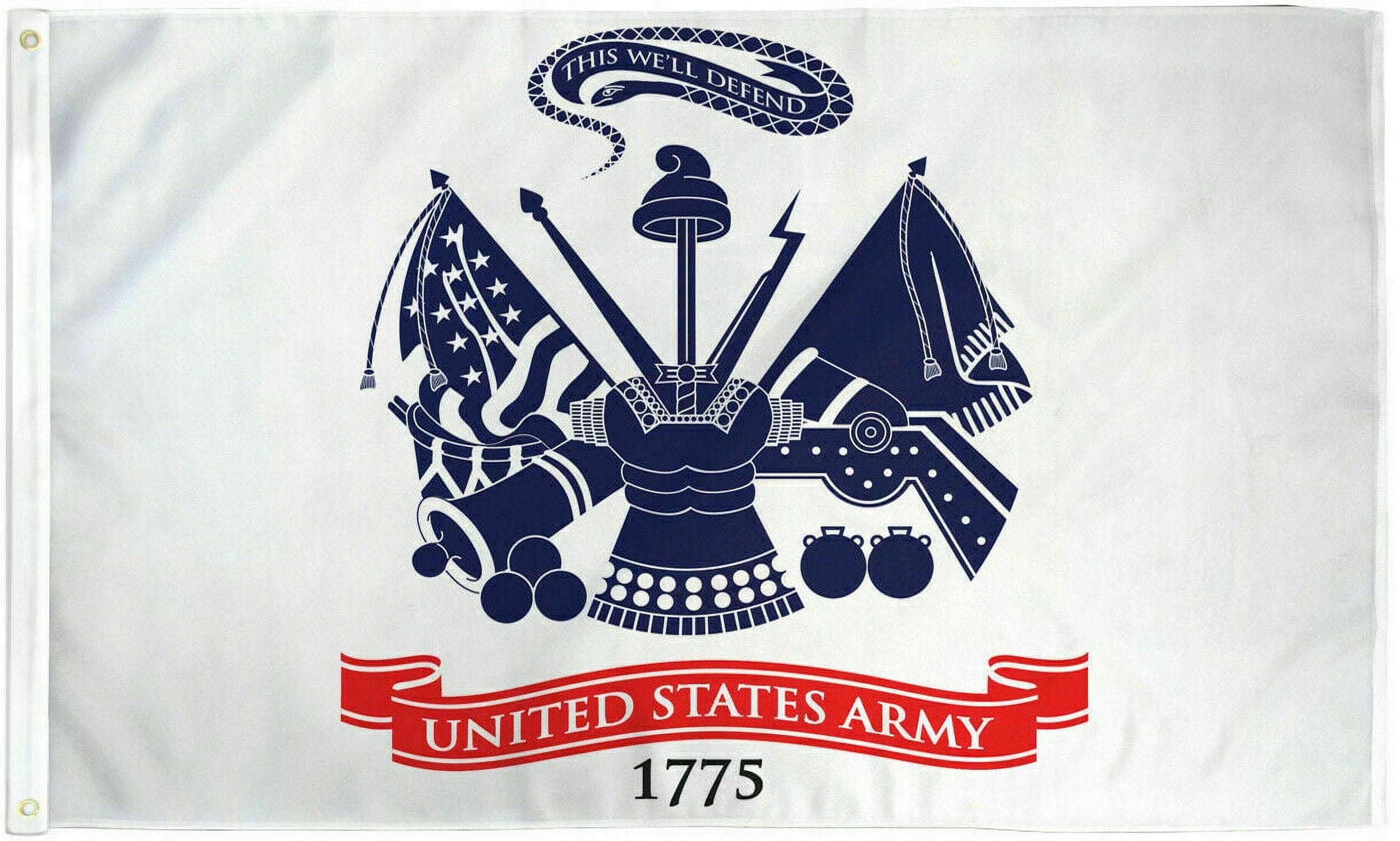 US Army Flag 3x5ft US Army Flag Military Army White Flag Nylon 200D ...