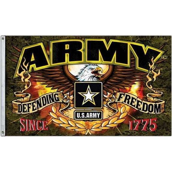 Flags 26171 3 x 5ft US Army Flag with Polyester Construction - Walmart.com