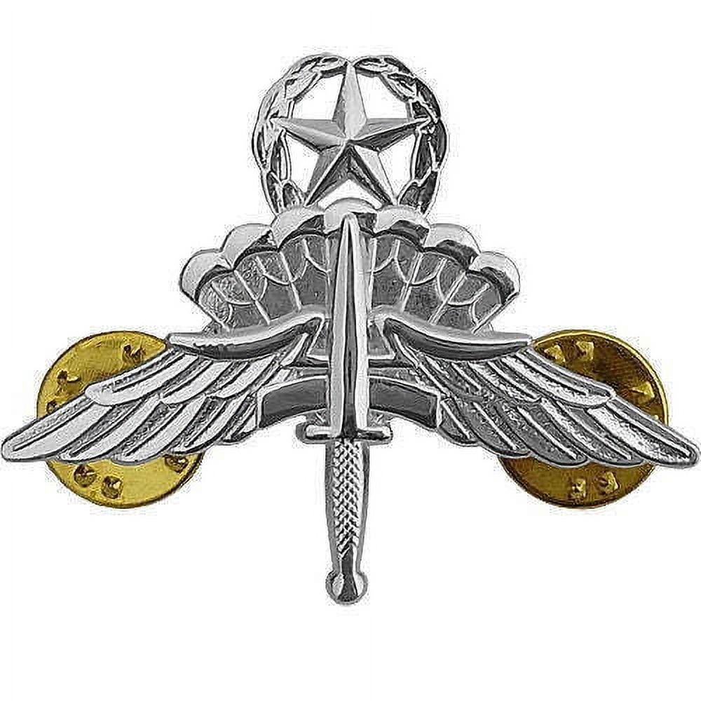 US Army Free Fall Master Jump Wings Halo Mirror Finish Badge Official ...