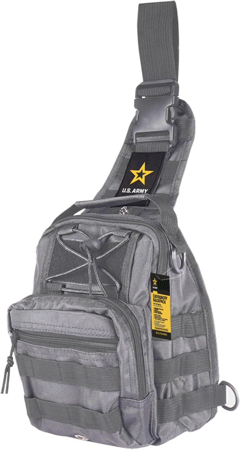 US Army Heavy Duty Sling Backpack - Casual Crossbody Backpack with ...