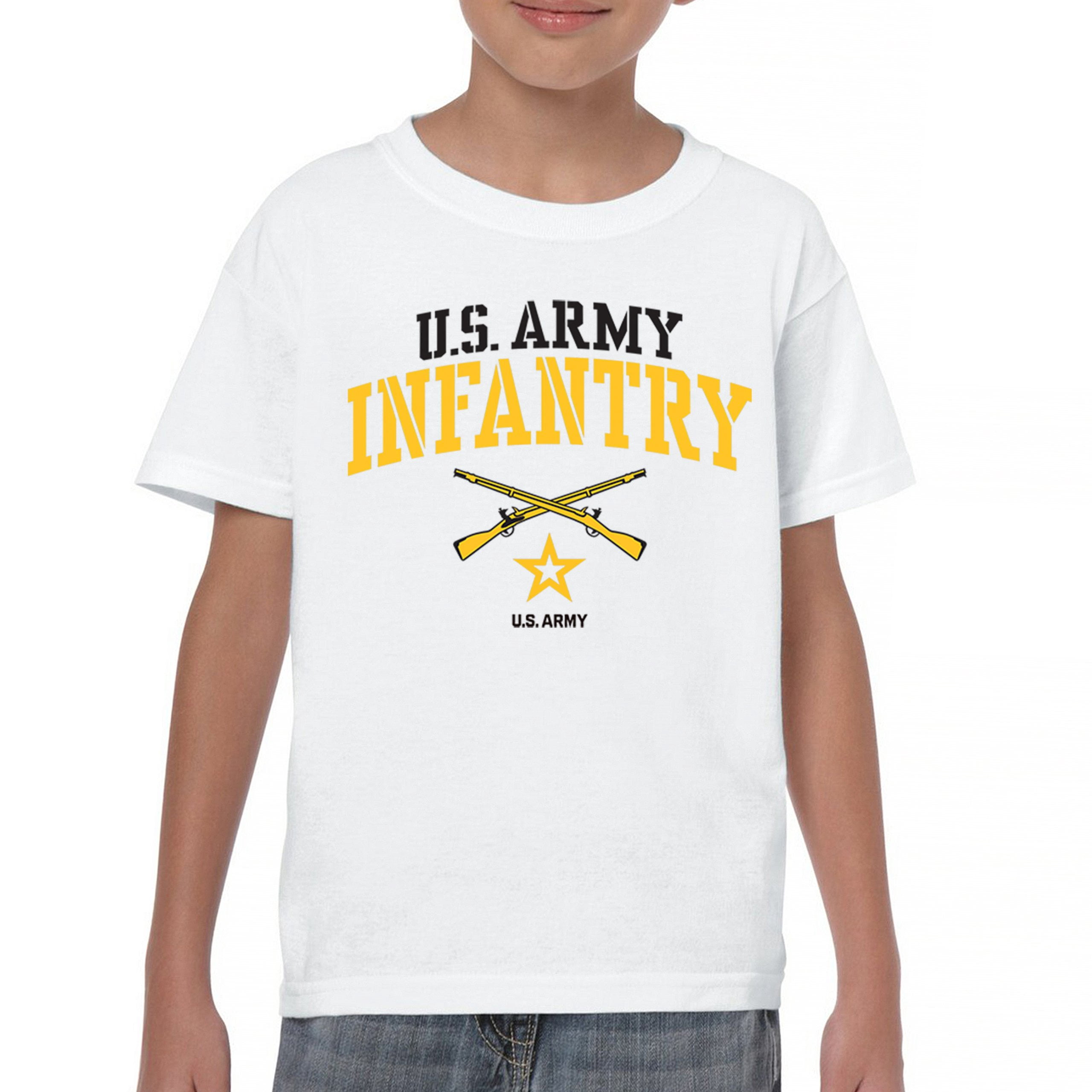 US Army Infantry Youth T-shirt Military Pride Veteran DD 214 Patriotic ...
