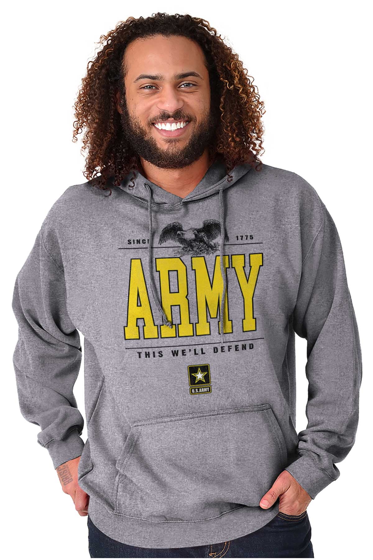 US Army Logo This We'll Defend Eagle Hoodie Sweatshirt Women Men Brisco ...