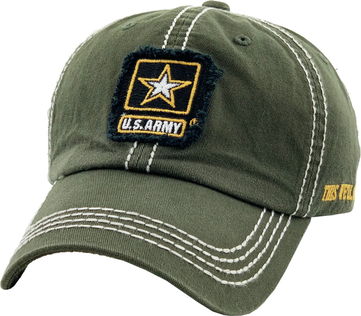 US Army Logo - This We'll Defend Washed Cotton Baseball Cap - Walmart.com