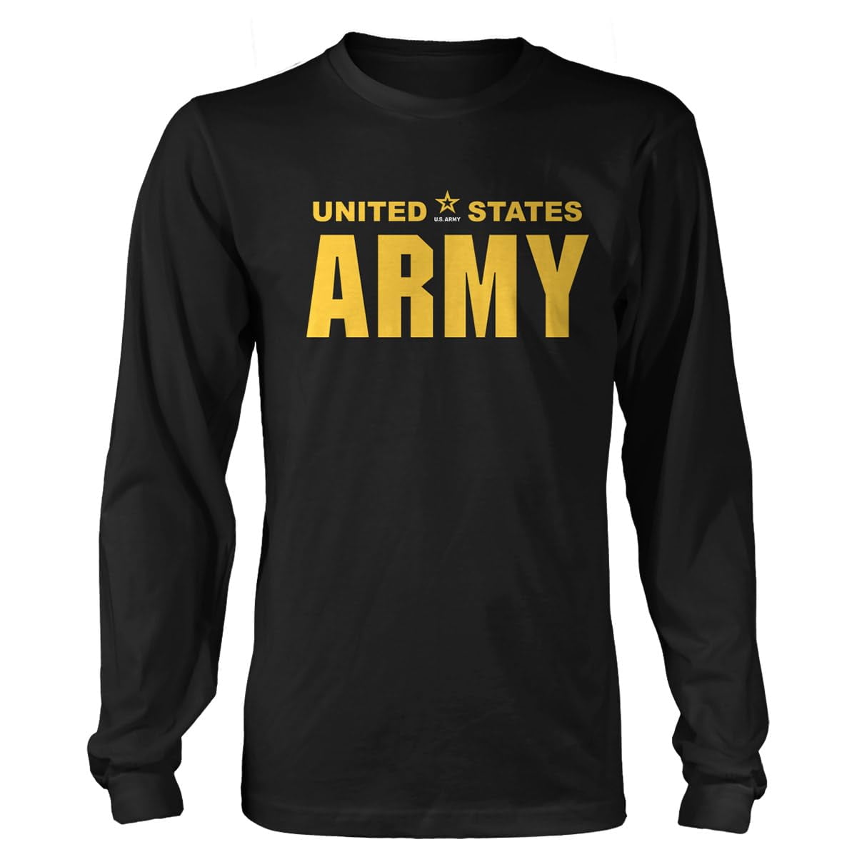 US Army Long Sleeve Military Men's Black Ink T-shirt SM - Walmart.com