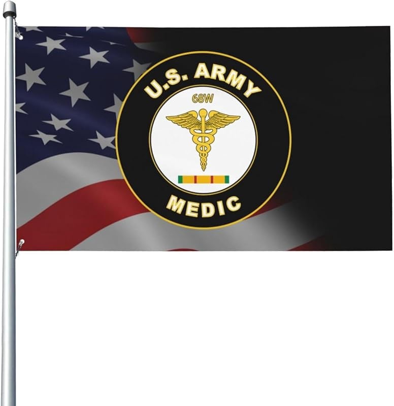 US Army MOS 68W Medic Vietnam Service Combat Flag Outdoor Decorative ...