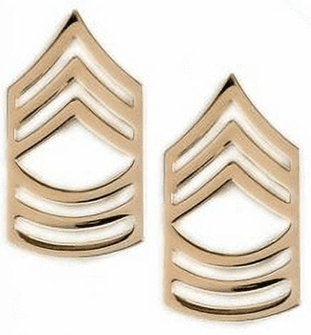 US Army Master Sergeant Gold Collar Rank Insignia - Walmart.com