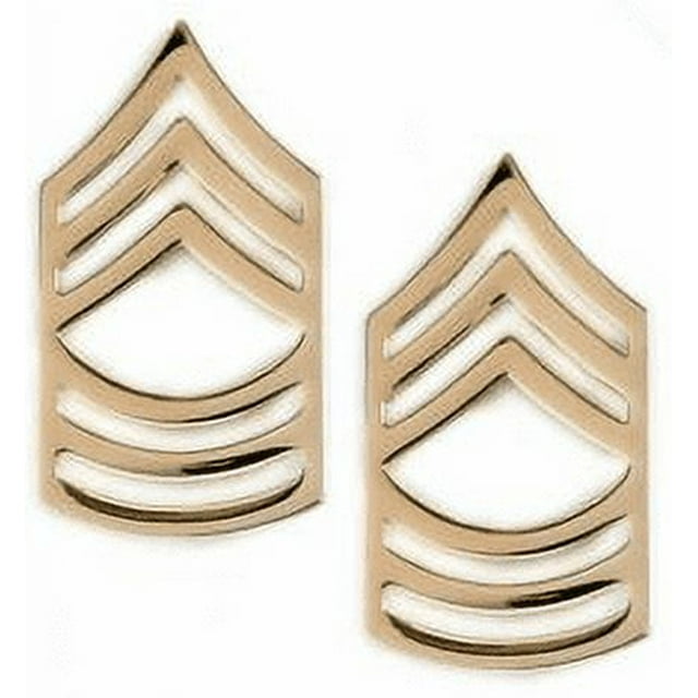 US Army Master Sergeant Gold Collar Rank Insignia - Walmart Business ...