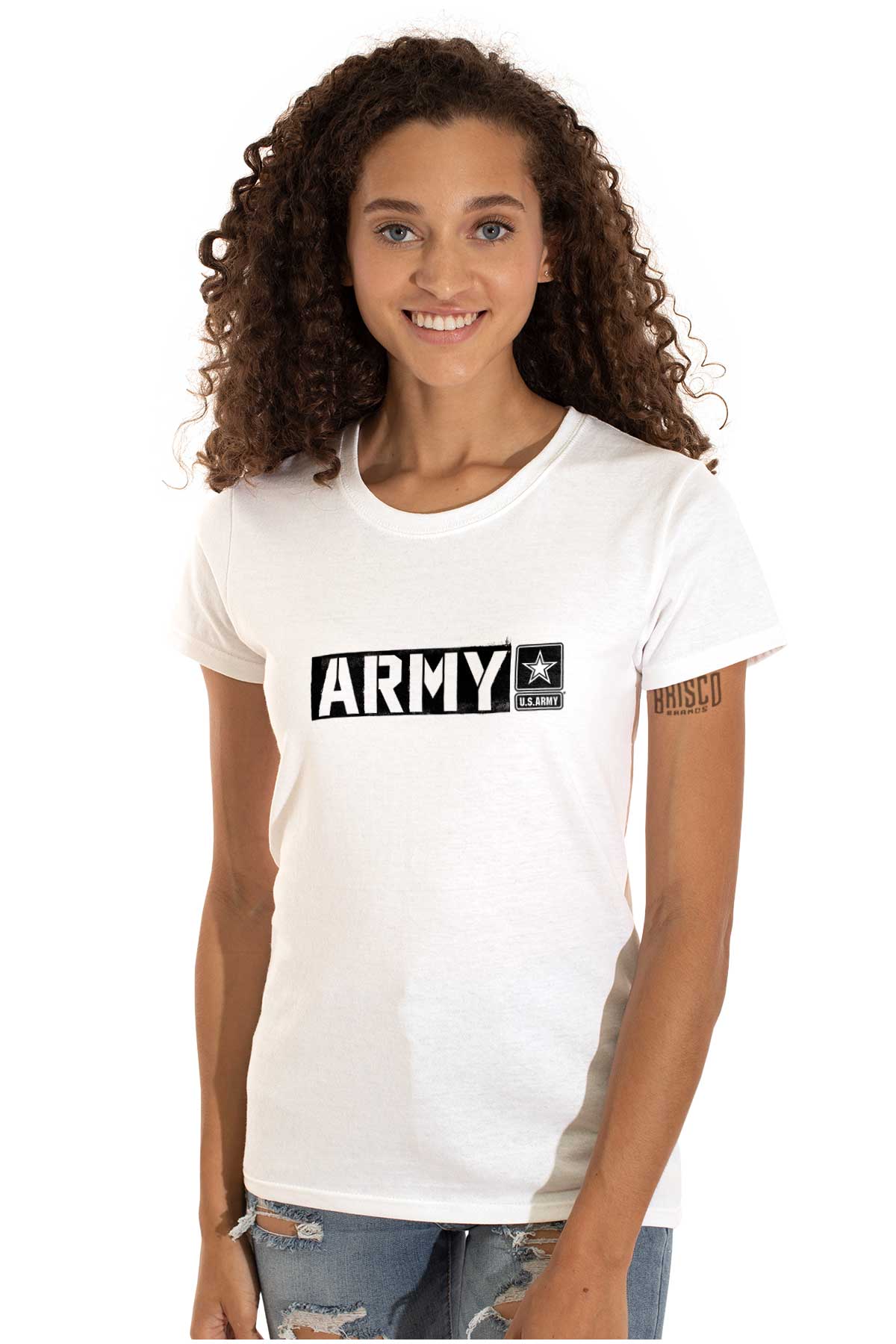 US Army Military Logo PT Training Women's Plus Size Shirt Brisco Brands ...
