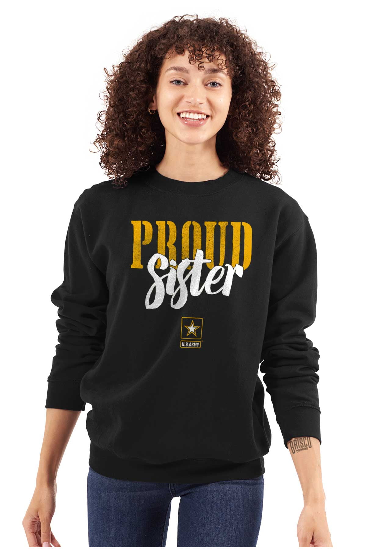 US Army Proud Sister Military Logo Women Plus Size Sweatshirt Brisco ...