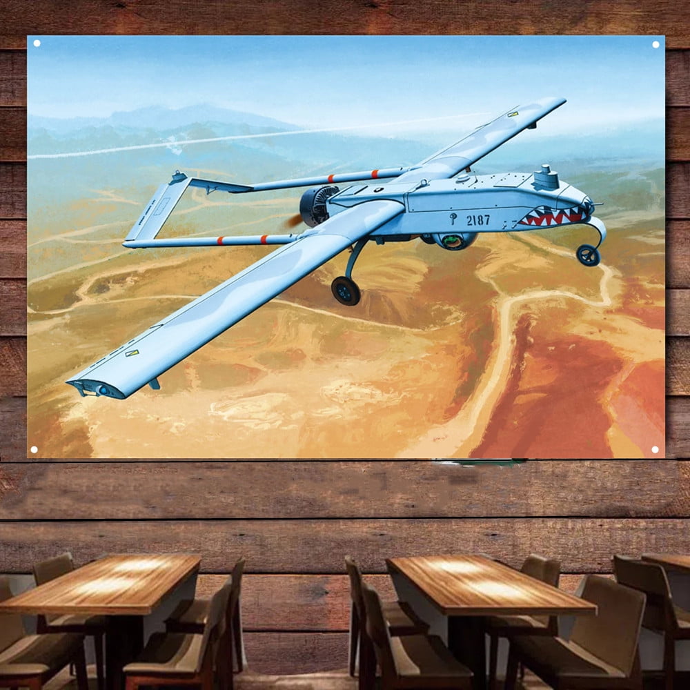 US Army RQ-7B UAV Fighter Poster Wall Flag - Air Force Attack Aircraft ...