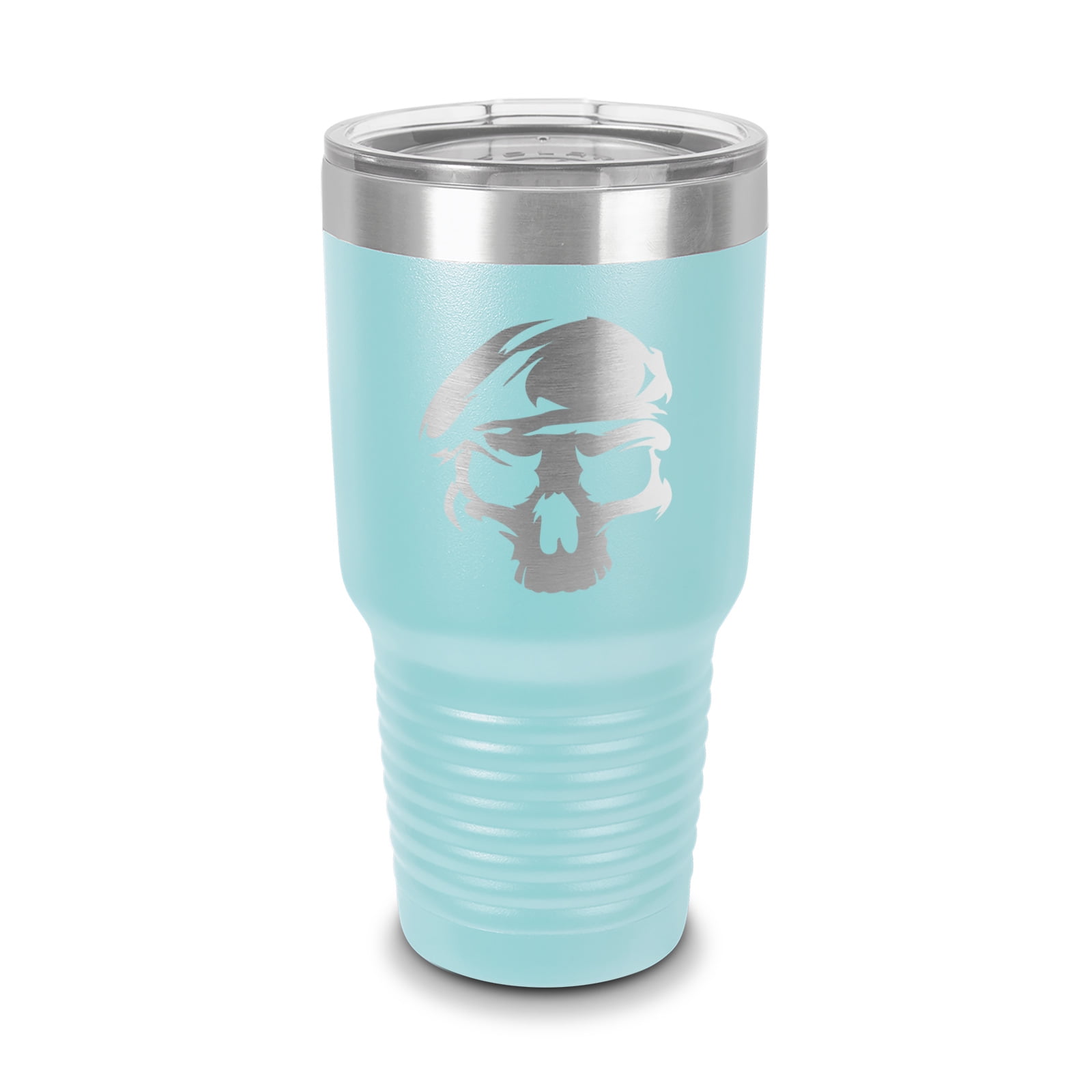 US Army Ranger Skull Tumbler 30 oz - Laser Engraved w/ Clear Lid ...