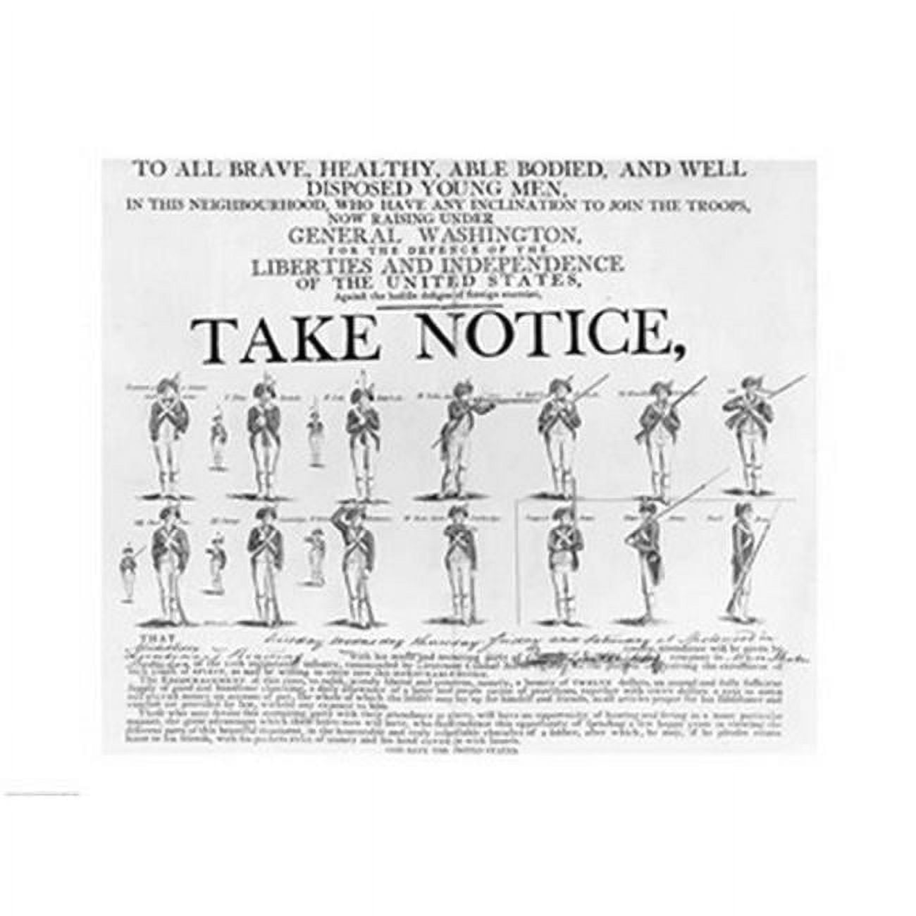US Army Recruiting Poster Showing Various Positions of A Soldier Under ...