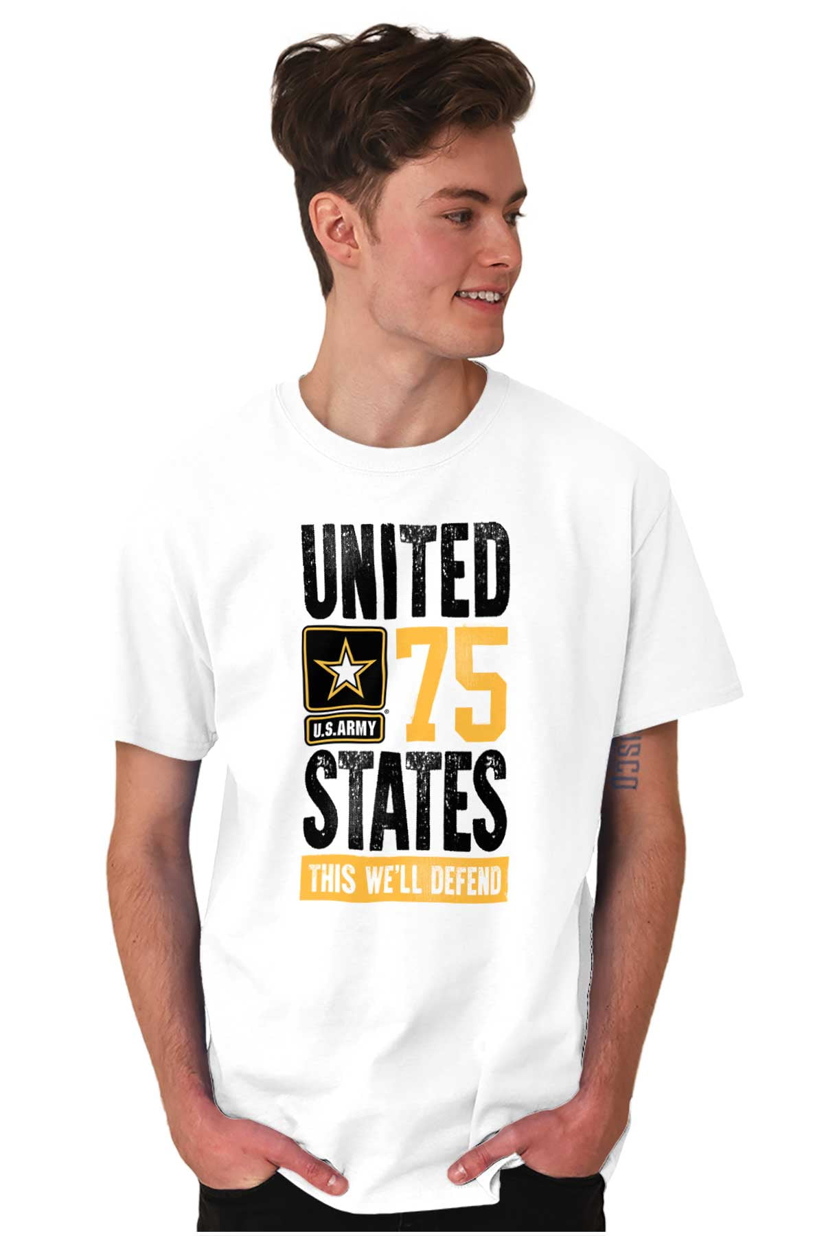 US Army Retired Armed Forces Veteran Men's Graphic T Shirt Tees Brisco ...