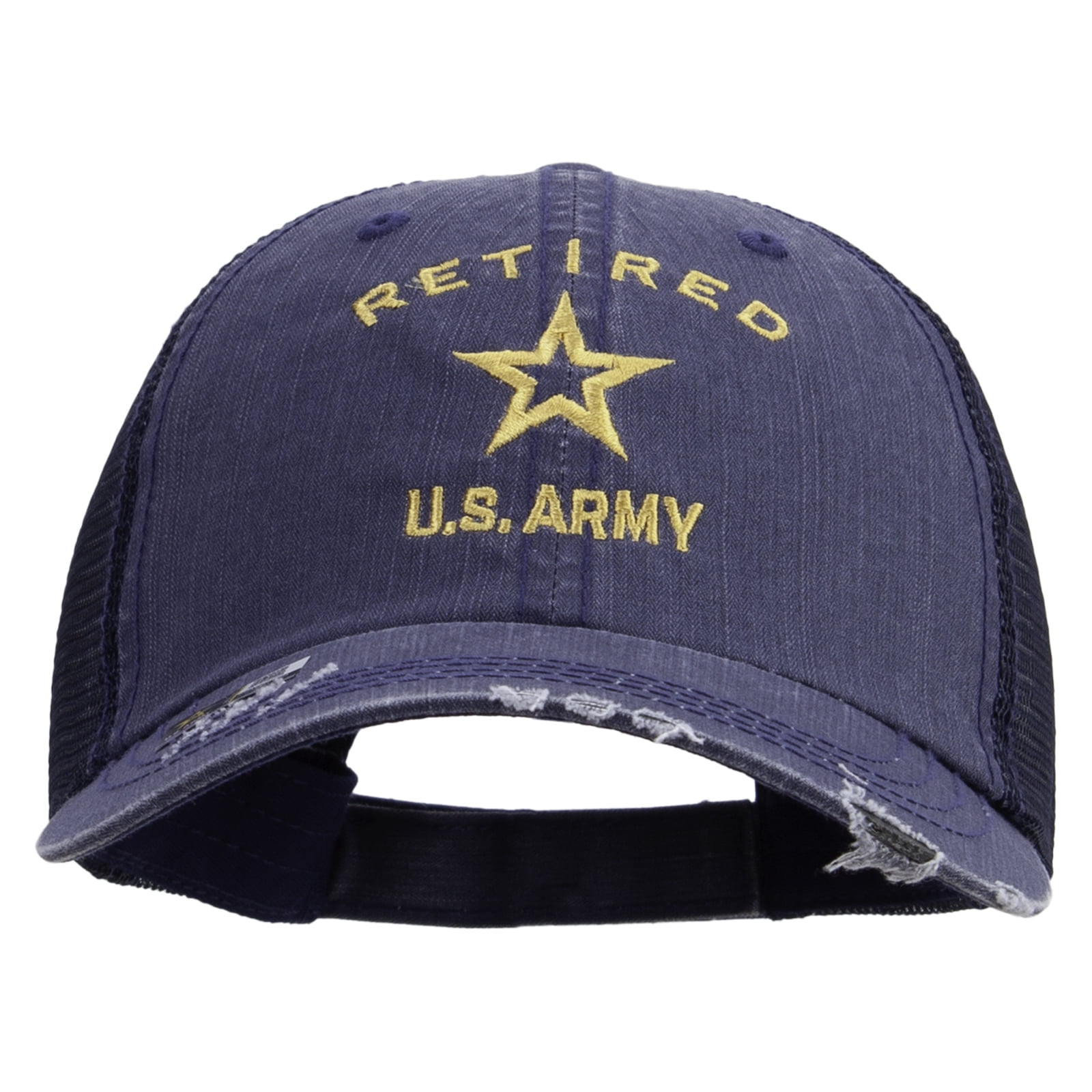 US Army Retired Military Embroidered Low Profile Special Cotton Mesh ...