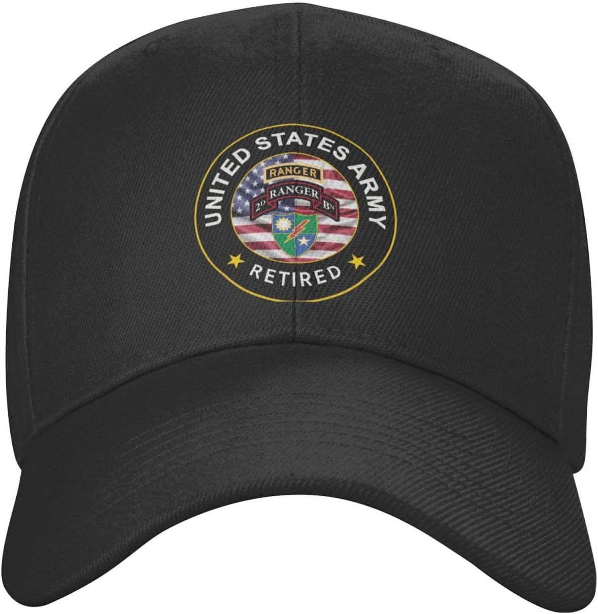 US Army Retro 2nd Ranger Battalion Retired Hat Unisex Dad Truck Casual ...