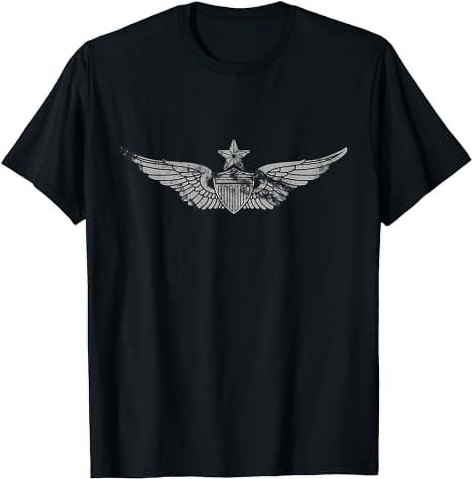US Army Senior Aviator Badge - Pilot Wings Vintage Look T-Shirt ...
